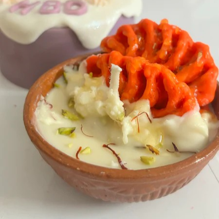 Imarti Rabri Candle Bowl – Noor By Jyoti